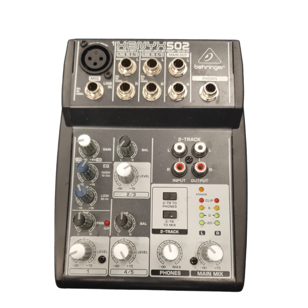 Pre-owned Behringer xenyx 502 Mixer - Own4Less